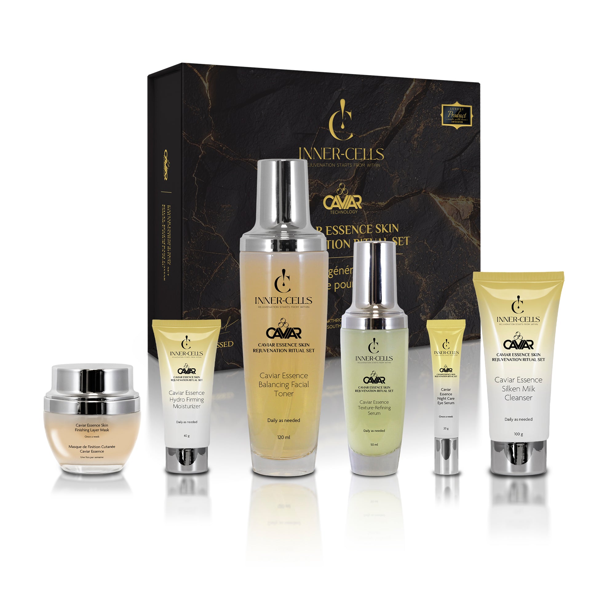 Caviar Essence Skin Rejuvenation Ritual Set – Inner Cells