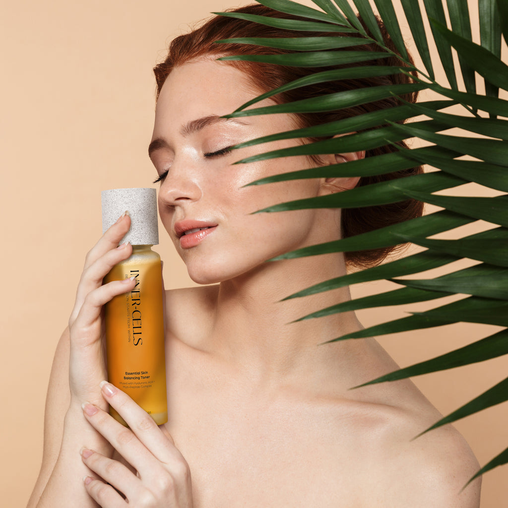 Essential Skin Balancing Toner Infused with Hyaluronic Acid + Multi-Pe ...